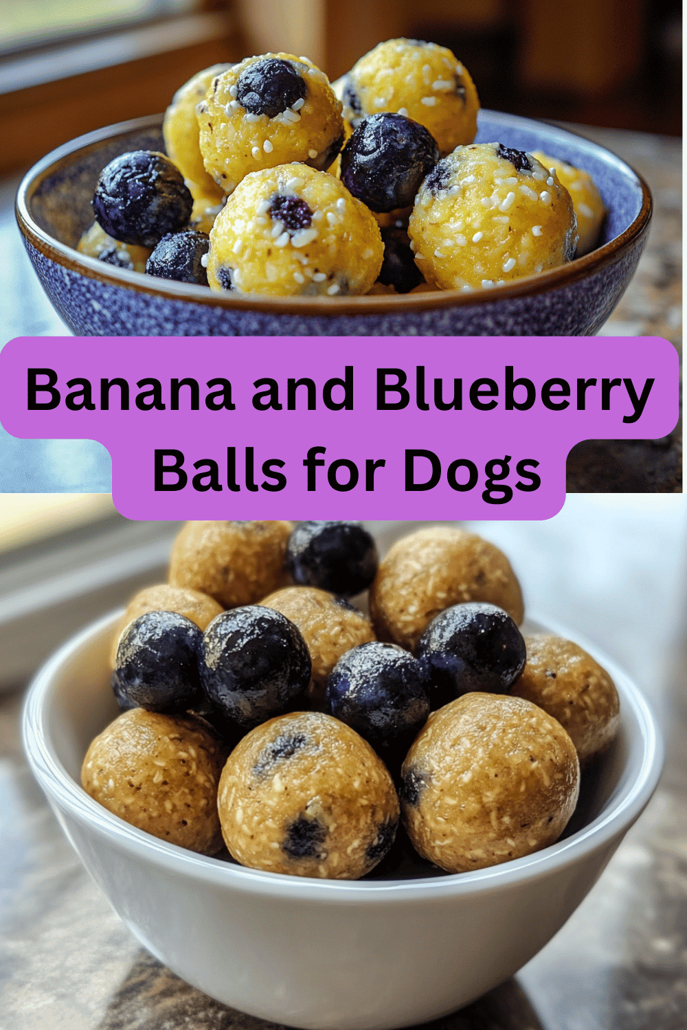 Banana and Blueberry Balls for Dogs - MmmRecipes : Easy and Delicious ...