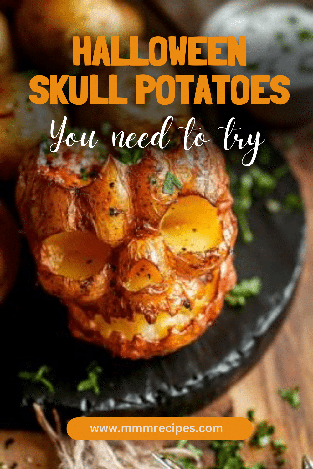 Spooky Halloween Skull Potatoes Recipe