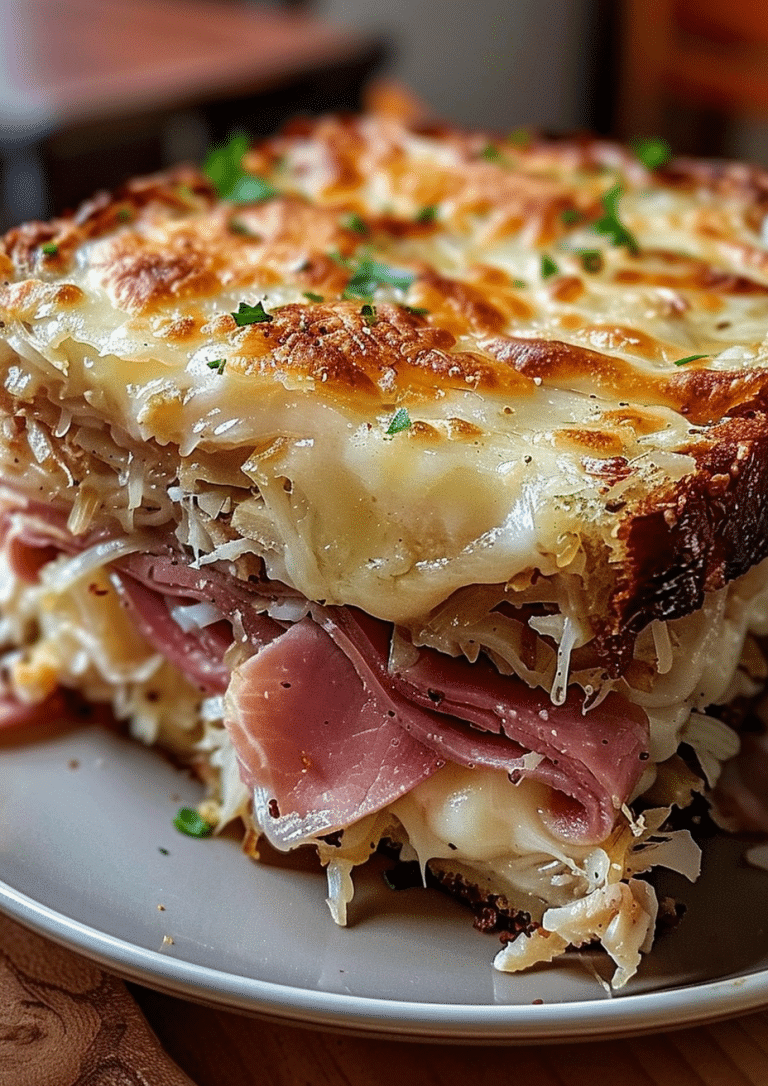 Homemade Reuben Bake