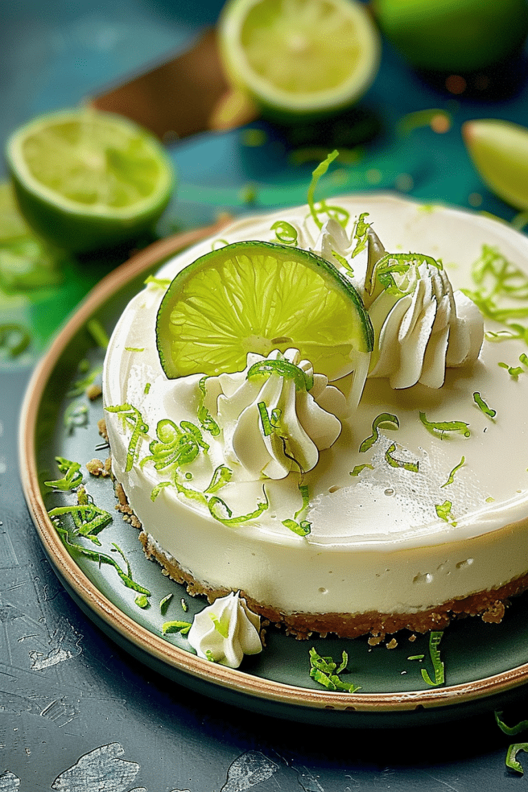 Refreshing Lime Mousse Cheesecake: A Creamy and Zesty Delight