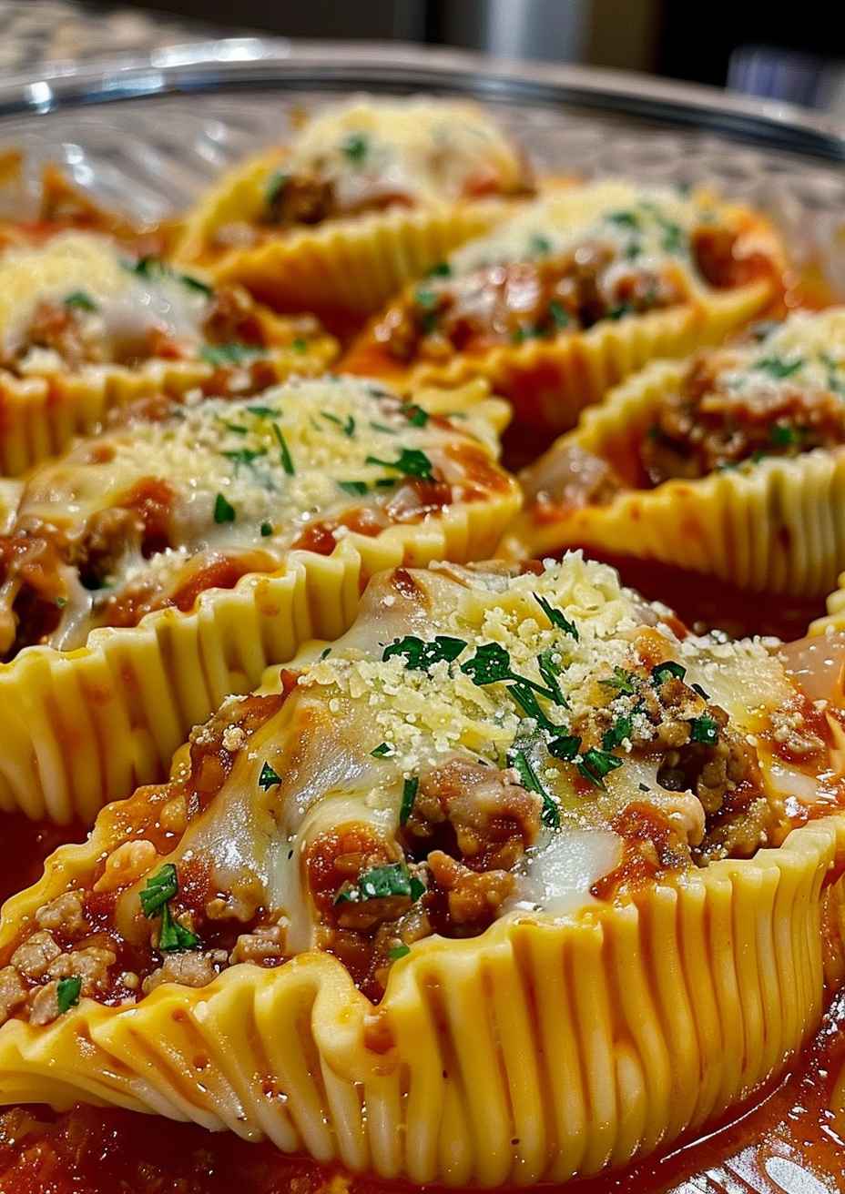Creamy Ricotta Beef Stuffed Shells Pasta Recipe