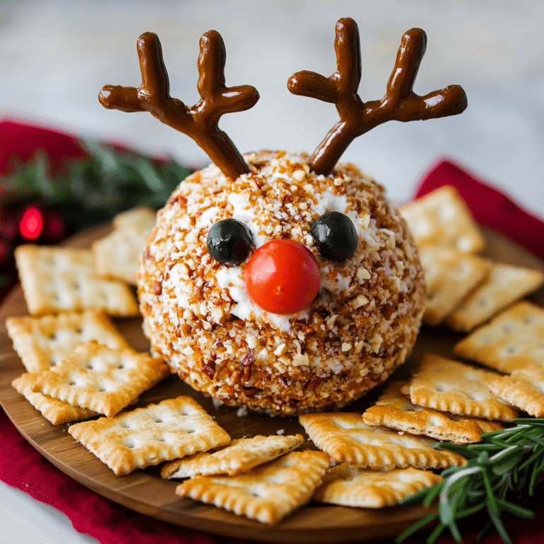 Rudolph Christmas Cheese Ball Recipe